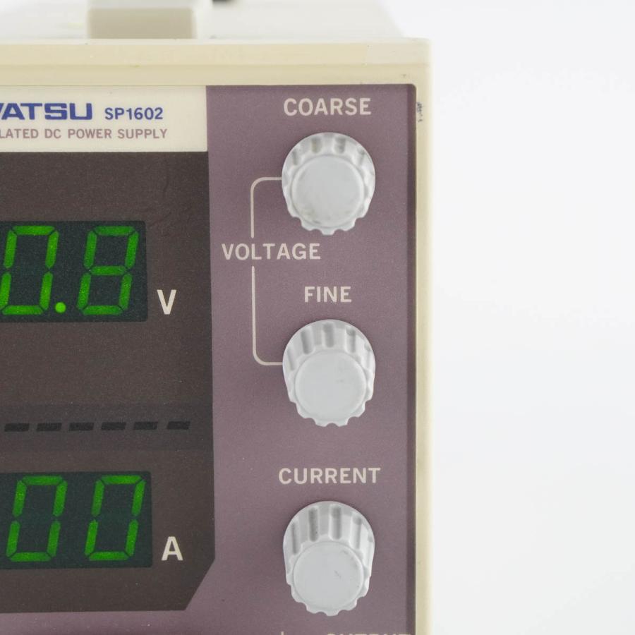 [DW]USED 8日保証 IWATSU SP1602 REGULATED DC POWER SUPPLY 直流安定化電源 DC電源 直流電源 16V 2A [05550-0067] : ソク ...