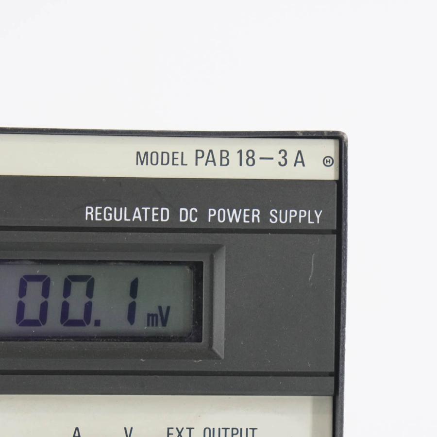 [DW]USED 8日保証 2台入荷 KIKUSUI PAB18-3A PAB-A Series REGULATED DC POWER ...