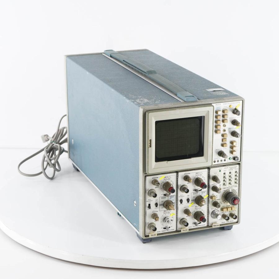 [JB]USED ジャンク Tektronix 7633 OSCILLOSCOPE オシロスコープ 7A26*2 7B53A 電源コード ...