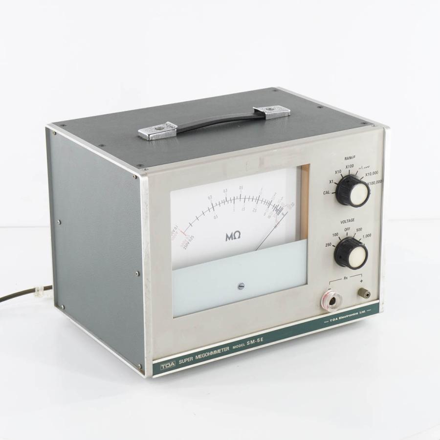 [DW]USED 8日保証 TOA SM-5E SUPER MEGOHMMETER 絶縁抵抗計 超絶縁計 [05573-0065] : ソク ...