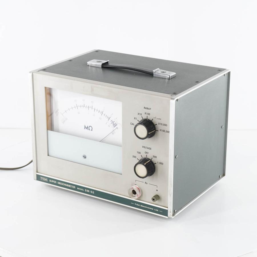 [DW]USED 8日保証 TOA SM-5E SUPER MEGOHMMETER 絶縁抵抗計 超絶縁計 [05573-0065] : ソク ...