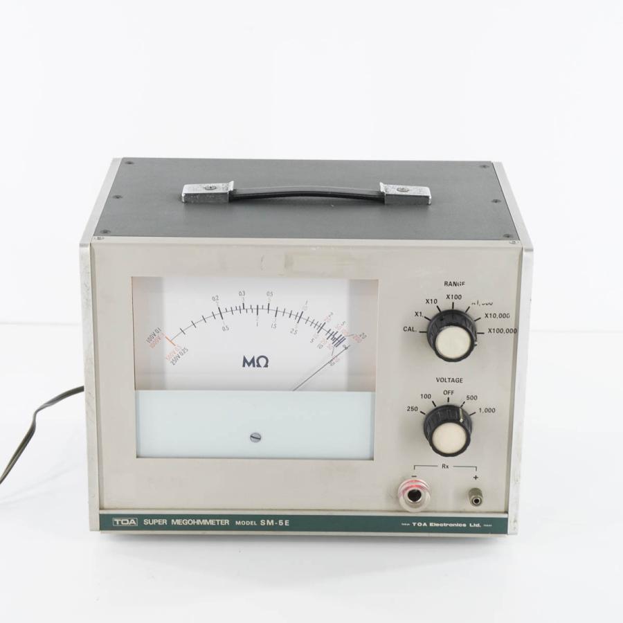 [DW]USED 8日保証 TOA SM-5E SUPER MEGOHMMETER 絶縁抵抗計 超絶縁計 [05573-0065] : ソク ...