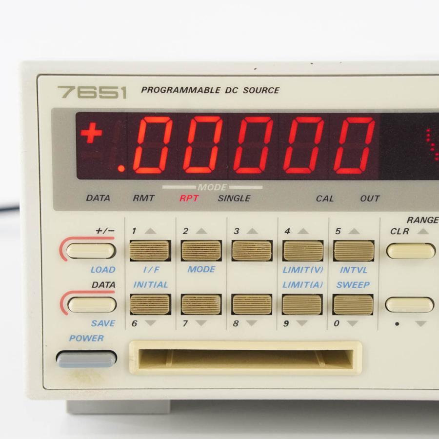 [DW]USED 8日保証 YOKOGAWA 7651 765101 PROGRAMMABLE DC SOURCE プログラマブル直流電圧 ...