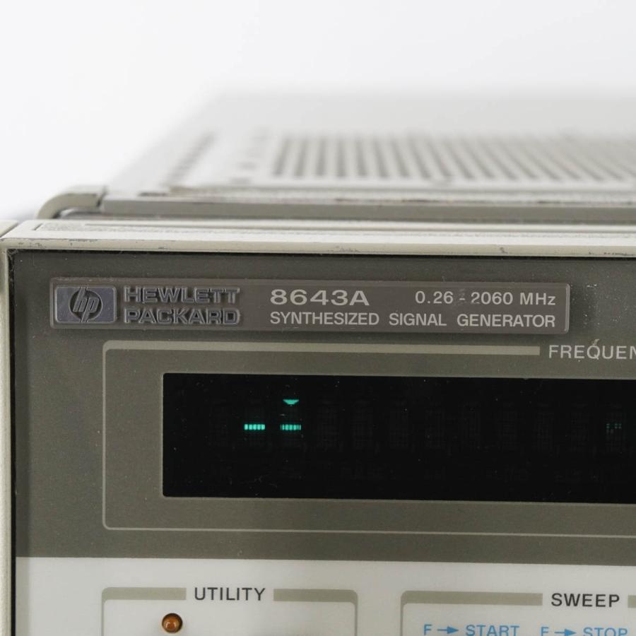 [DW]USED 8日保証 hp 8643A SYNTHESIZED SIGNAL GENERATOR シンセサイズド信号発生器 シグナル ...