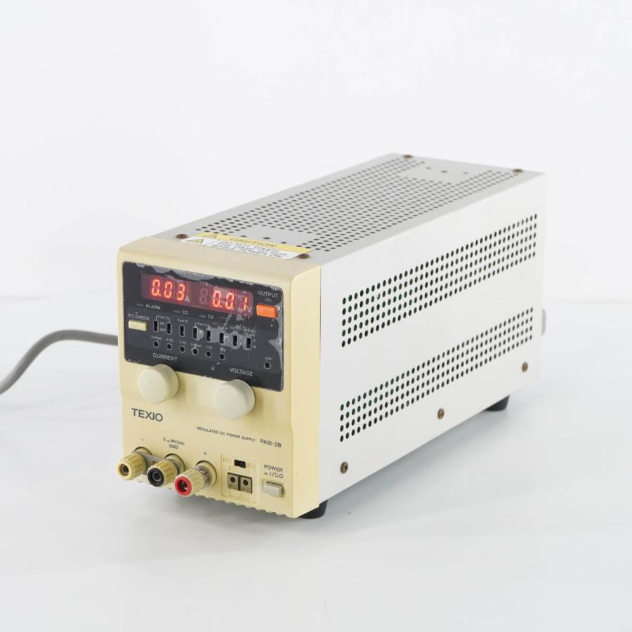 [DW]USED 8日保証 TEXIO PA18-2B PA-B REGULATED DC POWER SUPPLY 直流安定化電源 パワー ...