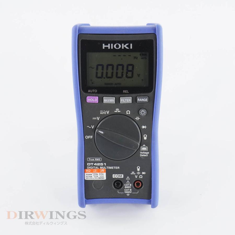 [DW]USED 8日保証 校正2024年10月まで有効 HIOKI DT4251 DIGITAL MULTIMETER デジタルマルチメーター 取扱説明書 [05603-0040] : ソク ...