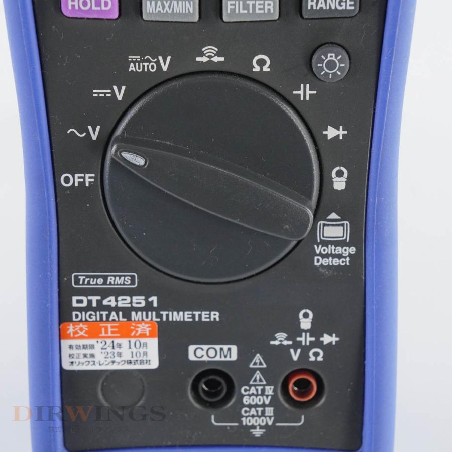 [DW]USED 8日保証 校正2024年10月まで有効 HIOKI DT4251 DIGITAL MULTIMETER デジタルマルチメーター 取扱説明書 [05603-0040] : ソク ...