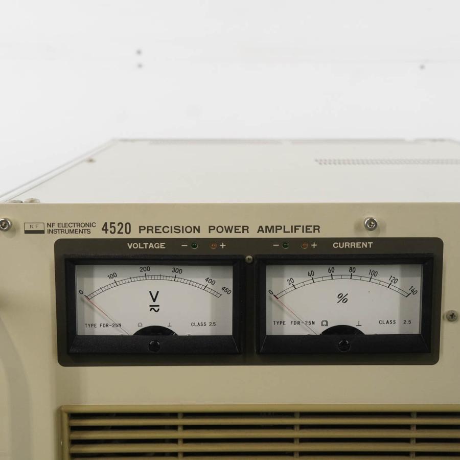 [DW]USED 8日保証 NF 4520 PRECISION POWER AMPLIFIER 精密電力増幅器 パワーアンプ 200V 鍵付 ...