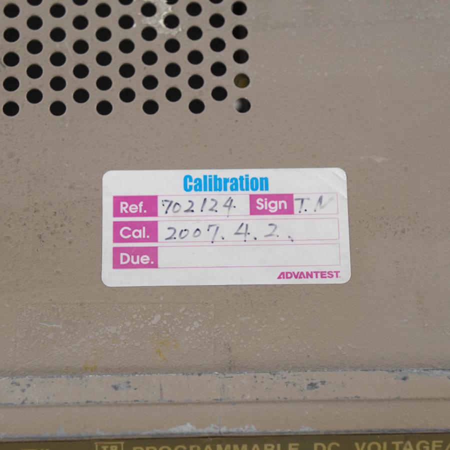 [DW]USED 8日保証 TAKEDA RIKEN TR6142 PROGRAMMABLE DC VOLTAGE/CURRENT ...