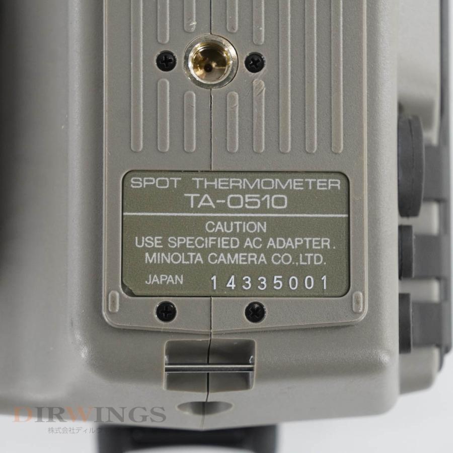 [JB]USED 保証なし MINOLTA TA-0510 SPOT THERMOMETER 放射温度計 取扱説明書 [05625-0014 ...