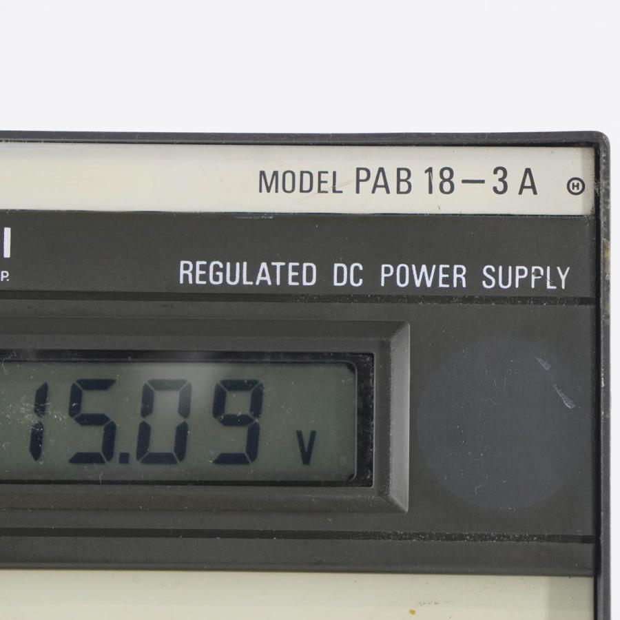 [DW]USED 8日保証 KIKUSUI PAB18-3A REGULATED DC POWER SUPPLY 直流安定化電源 DC電源 ...