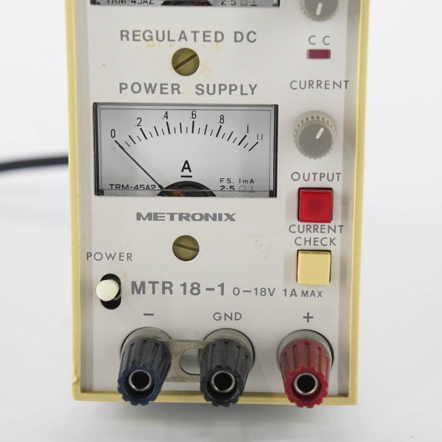 [DW]USED 8日保証 METRONIX MTR18-1 REGULATED DC POWER SUPPLY 直流安定化電源 DC電源 直流電源 0-18V 1A [05628-0027 ...