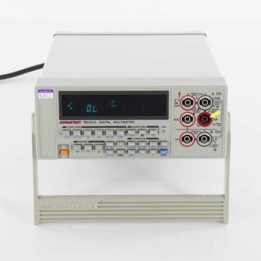 [DW]USED 8日保証 07/2022CAL ADVANTEST R6452A DIGITAL MULTIMETER デジタルマルチ ...