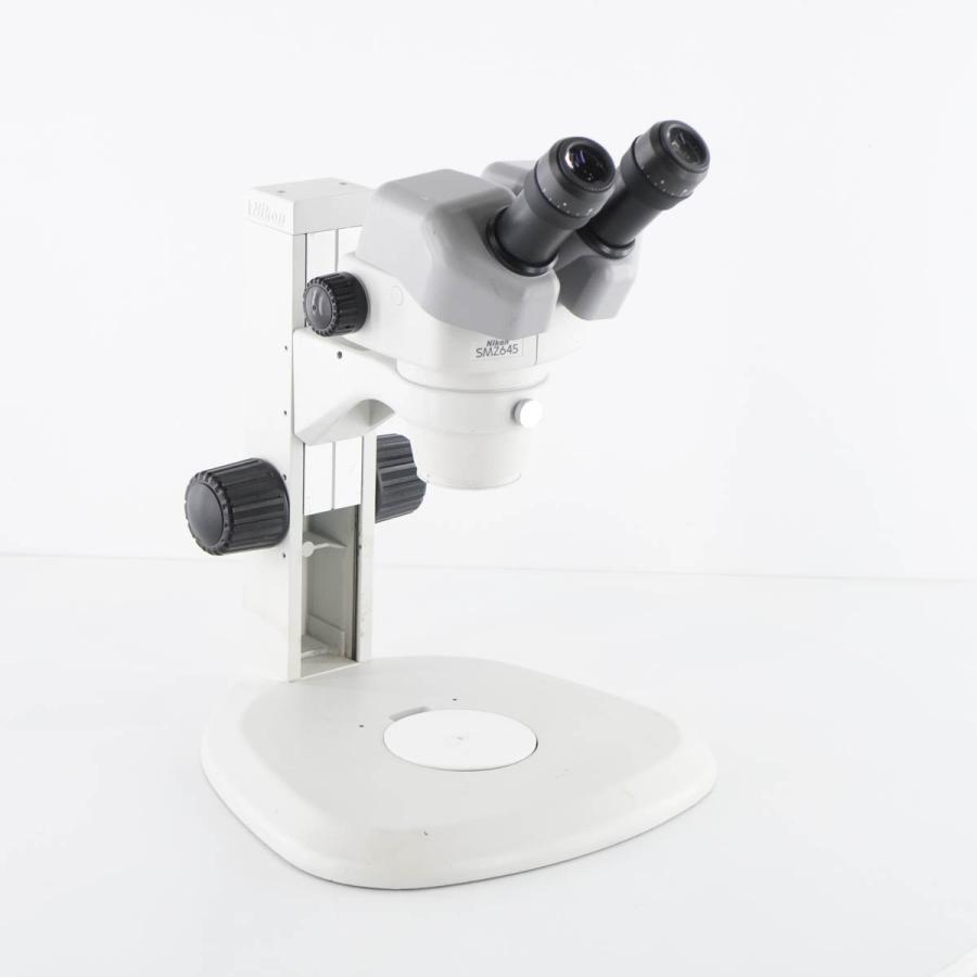 [DW]USED 8日保証 NIKON SMZ645 Microscope 顕微鏡 C-PS C-W10×A/22 0.8-5倍 [05628 ...