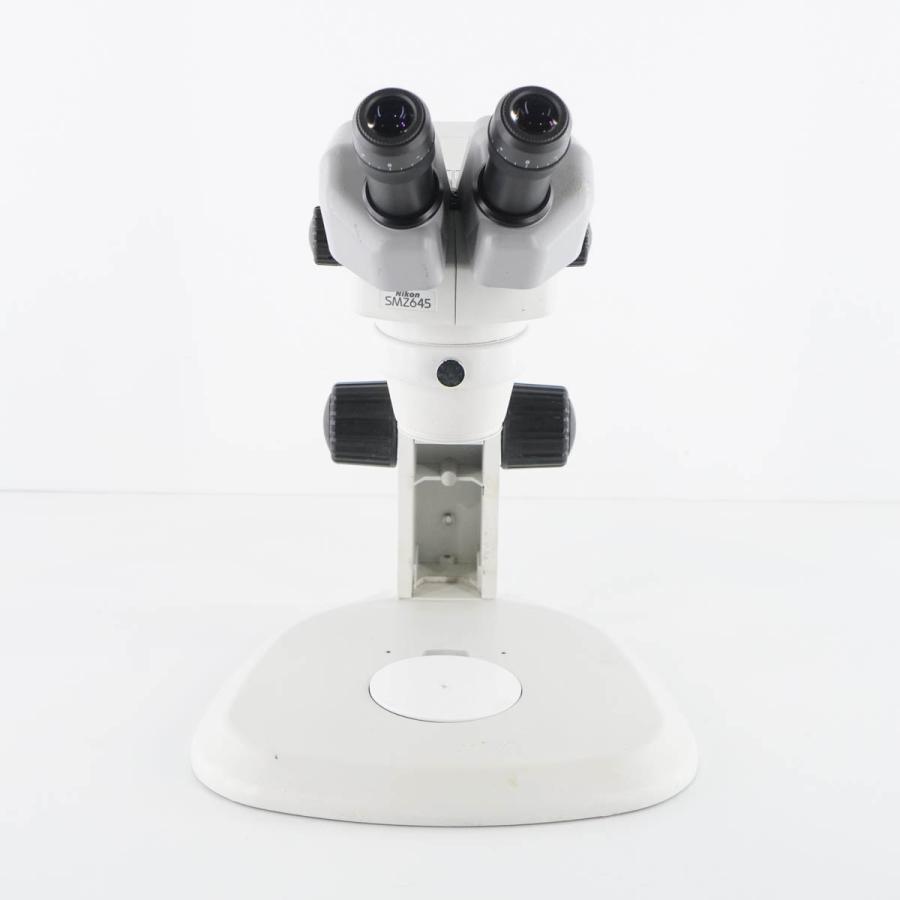 [DW]USED 8日保証 NIKON SMZ645 Microscope 顕微鏡 C-PS C-W10×A/22 0.8-5倍 [05628 ...