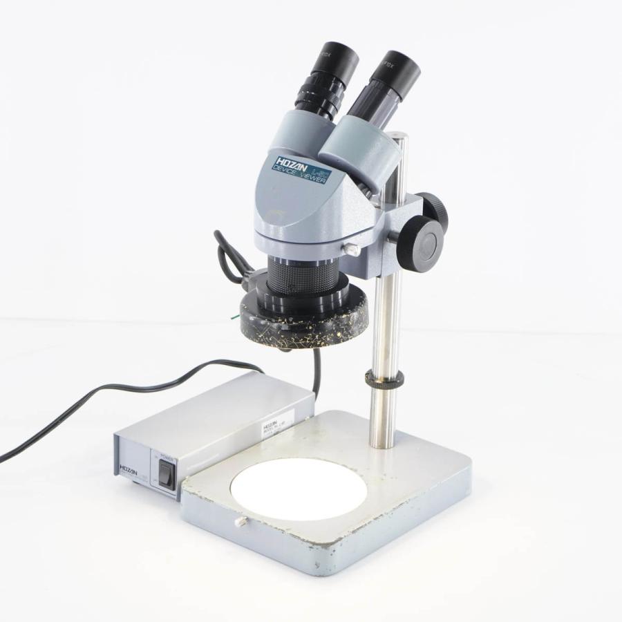[DW]USED 8日保証 HOZAN L-50 STEREO MICROSCOPE 実体顕微鏡 DEVICE VIEWER WF10× 46mm UV L-65 [05628-0096 ...