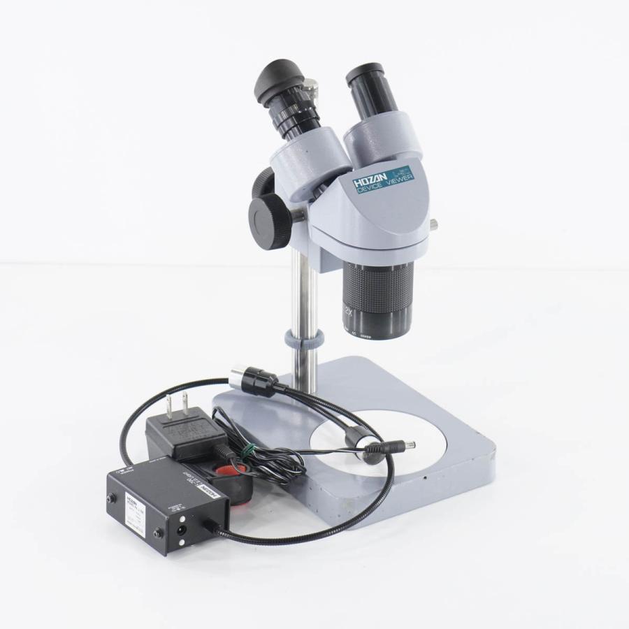 [DW]USED 8日保証 HOZAN L-50 STEREO MICROSCOPE 実体顕微鏡 DEVICE VIEWER WF20× 46mm UV 2× L-700 ACアダプター ...