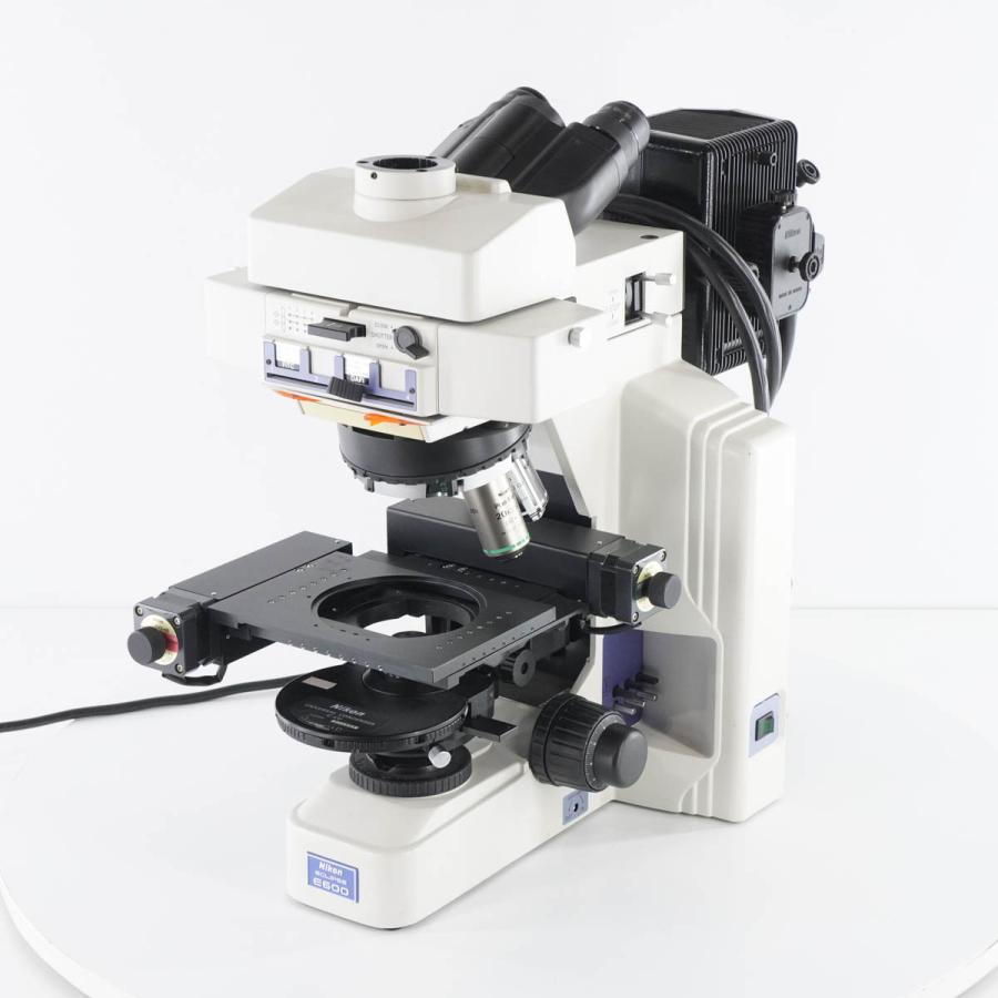 [DW]USED 8日保証 NIKON ECLIPSE E600 Microscope 顕微鏡 CFIUW 10×/25 20×/0.50 100×/1.40 電源コード [05630 ...