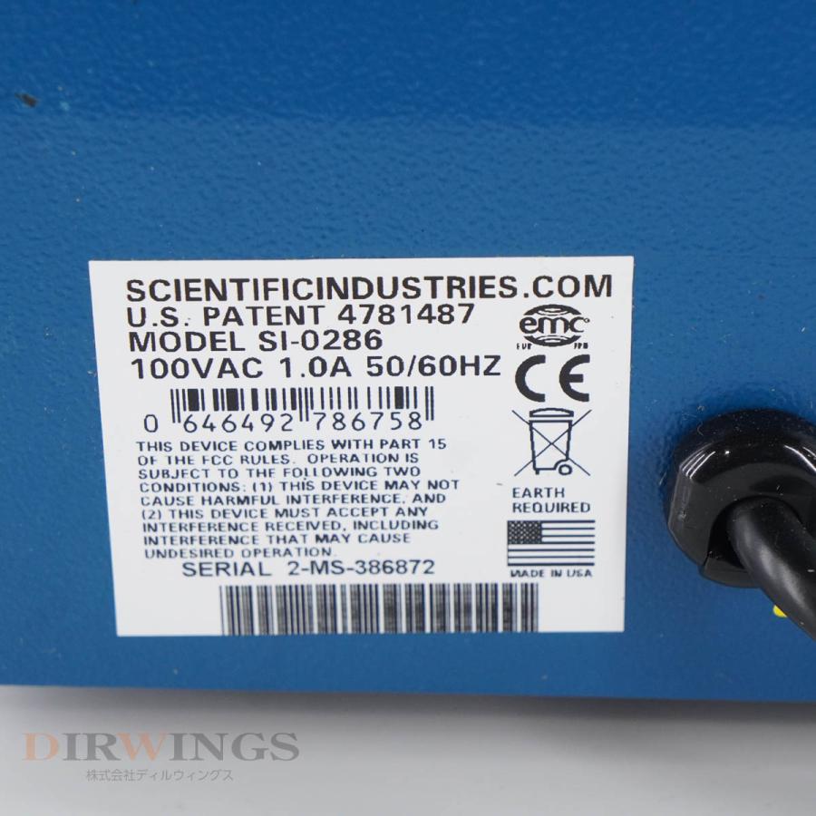 [DW]USED 8日保証 4台入荷 Scientific Industries SI-0286 ジェニー2 VORTEX-GENIE 2 ...