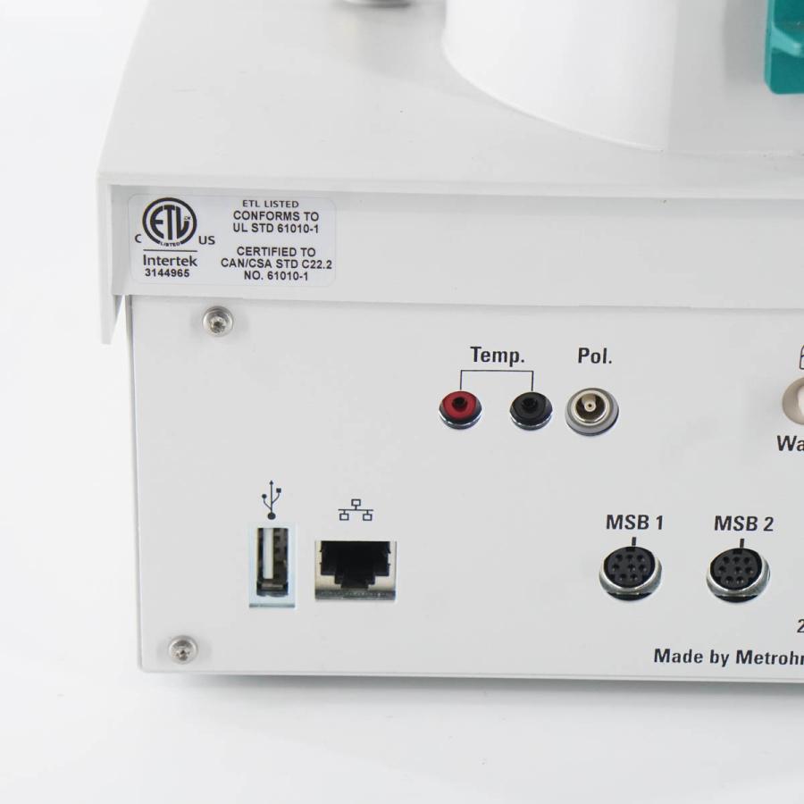 [DW]USED 8日保証 Metrohm 915 KF Ti-Touch カールフィッシャー水分計 Titrator 滴定装置 AC ...