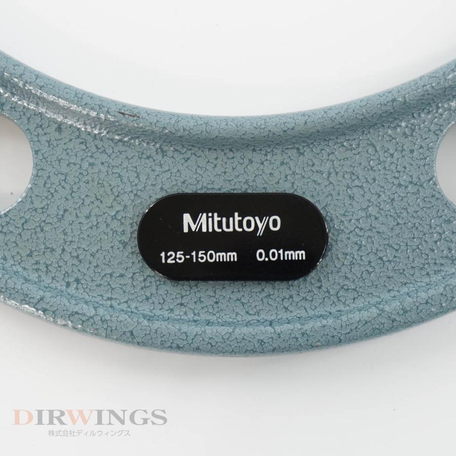 [DW]USED 8日保証 セット Mitutoyo Micrometer 外側マイクロメーター 167-104 125-150mm 100 ...