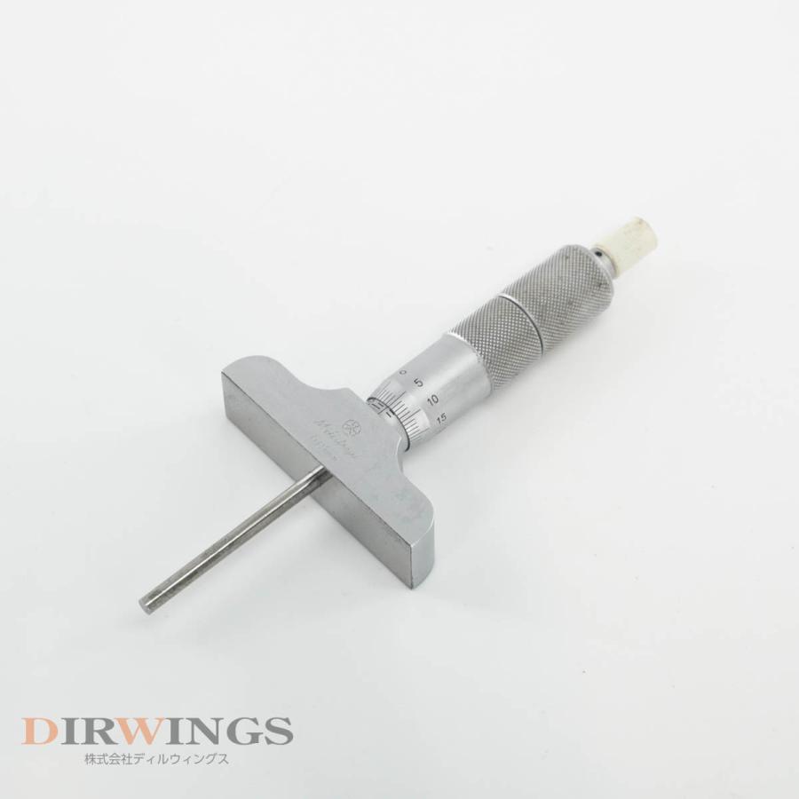 [DW]USED 8日保証 Mitutoyo Depth Micrometer デプスマイクロメーター 0-50mm 0.01mm ...