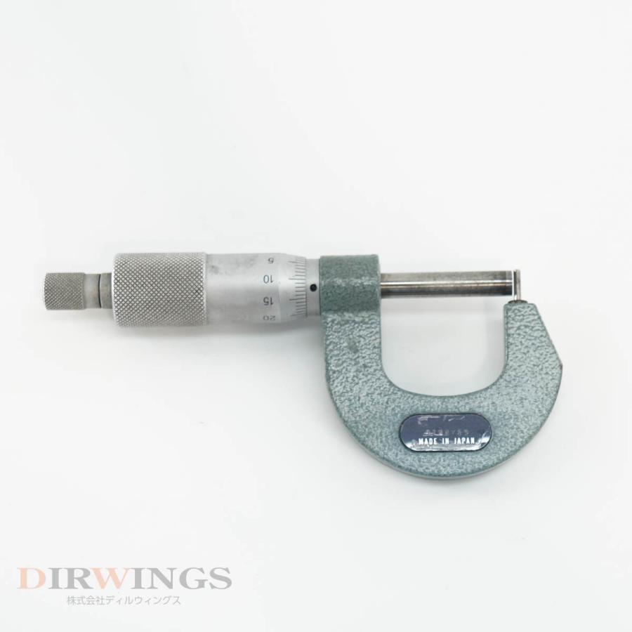 [DW]USED 8日保証 Mitutoyo Micrometer マイクロメーター 0-25mm 0.01mm [05708-0010 ...
