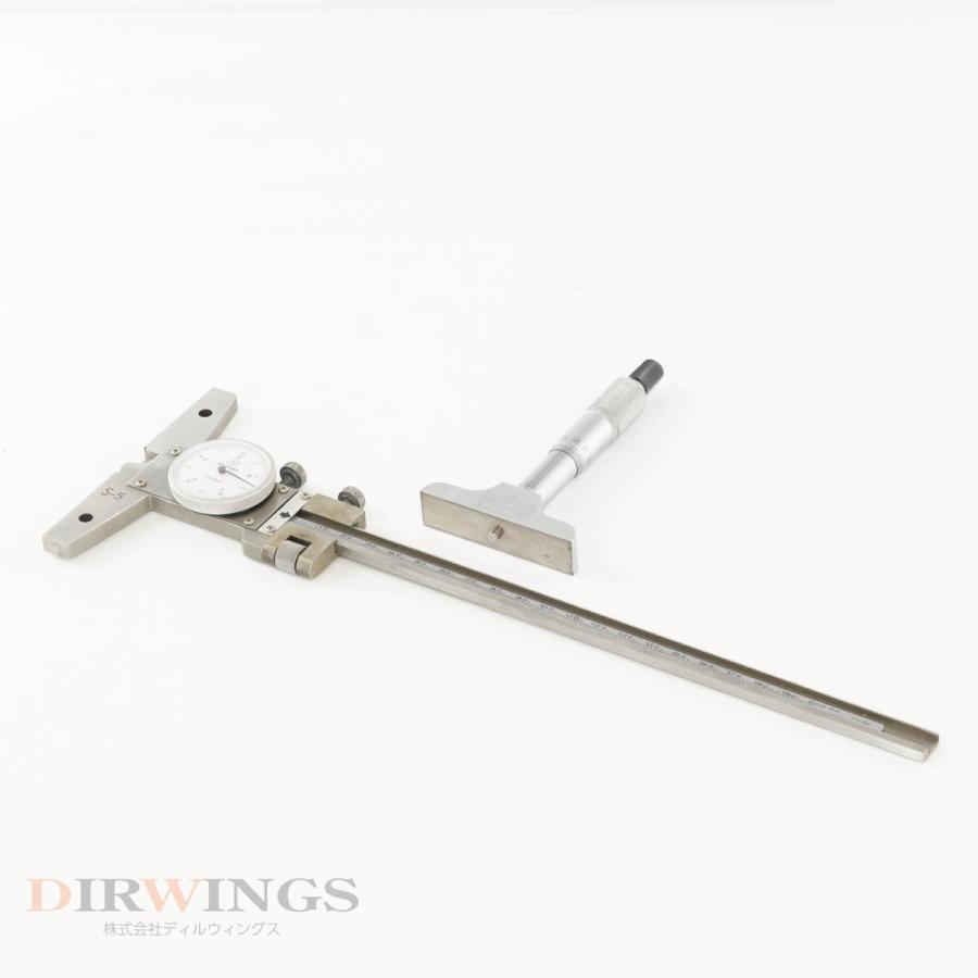 [JB]USED 保証なし セット Mitutoyo DMS60-25 Depth Caliper ダイヤル付きデプスノギス デプス ...