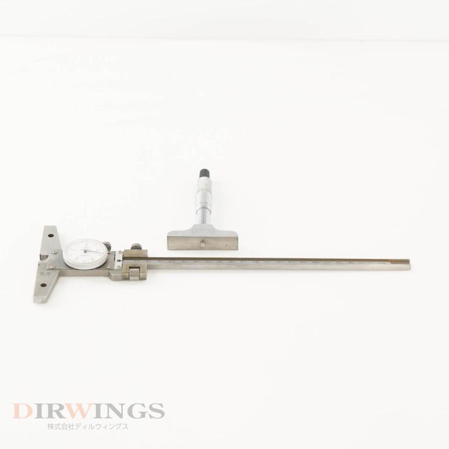 [JB]USED 保証なし セット Mitutoyo DMS60-25 Depth Caliper ダイヤル付きデプスノギス デプス ...