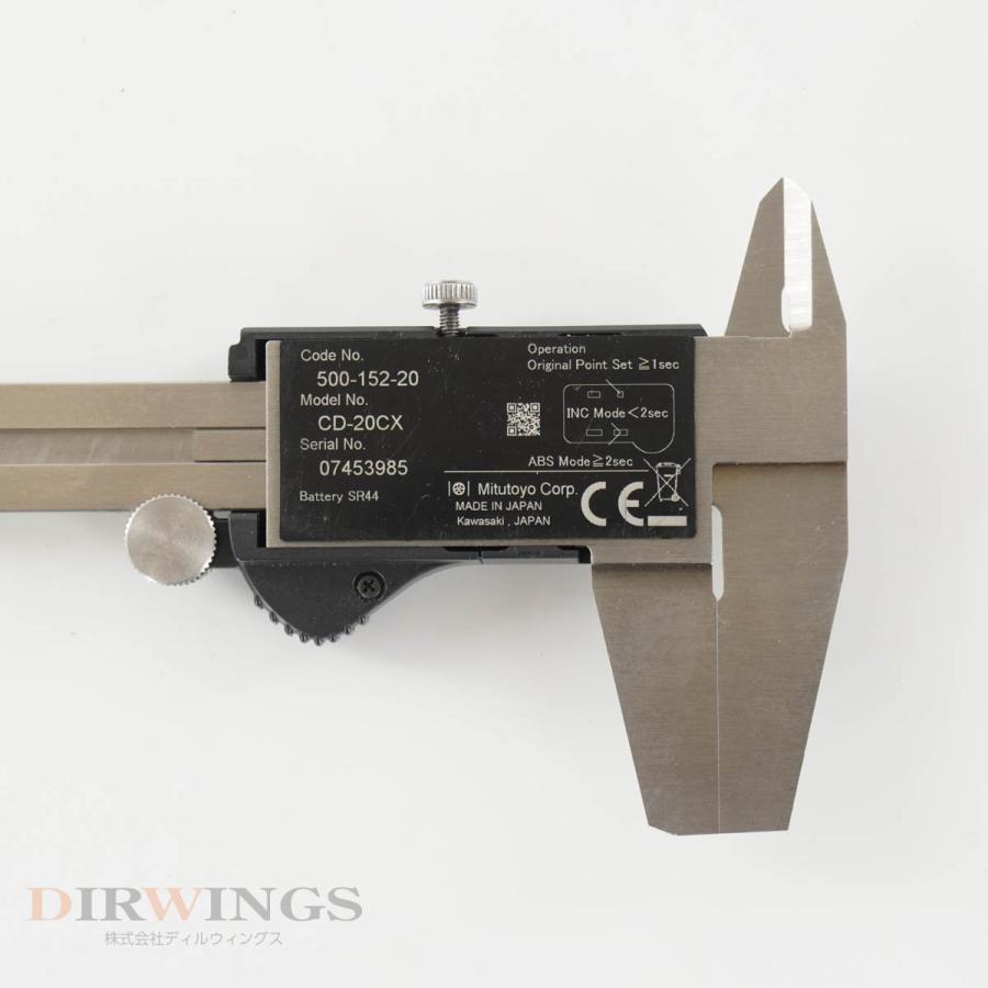 [DW]USED 8日保証 セット Mitutoyo CD-20CX 500-152-20 Caliper デジタルノギス ABSデジマチック ...