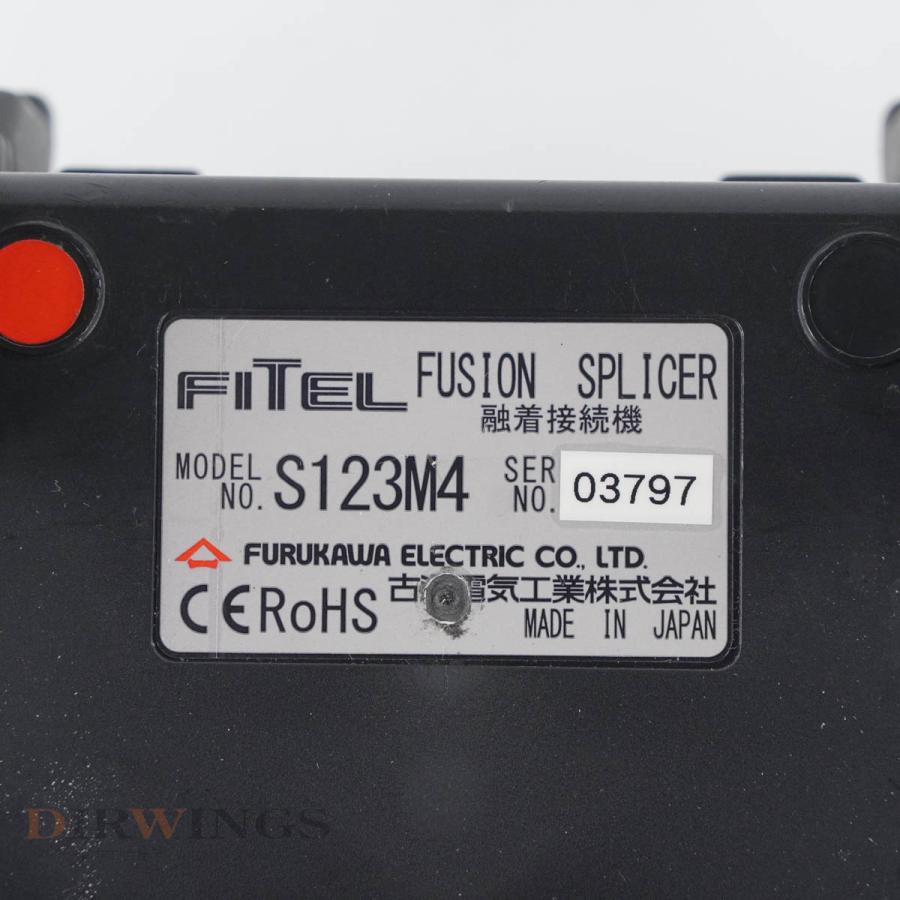 [DW]USED 8日保証 総放電3591回 FURUKAWA S123M4 FITEL 古河電工 超小型光ファイバ融着接続機 FUSION SPLICER ACアダプター...[05709 ...