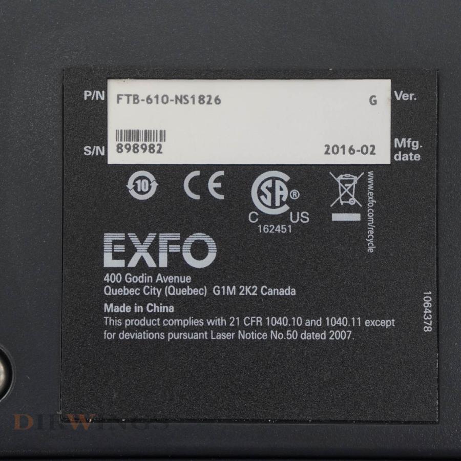 [DW]USED 8日保証 EXFO FTB-1 FTB-610 FTB-1-NS1826 E FTB-610-NS1826 G OTDR ケーブル障害位置測定器 メタルケーブル故障 ...
