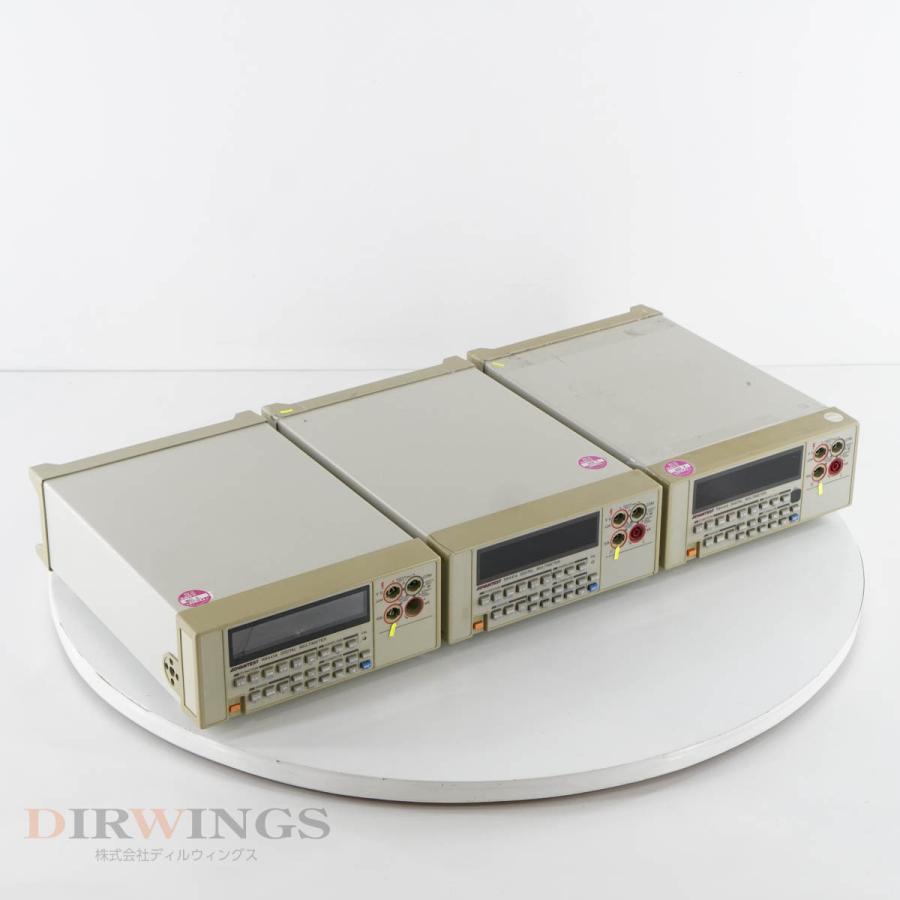 [JB]USED 保証なし 3台セット ADVANTEST R6441A DIGITAL MULTIMETER デジタルマルチメーター ...