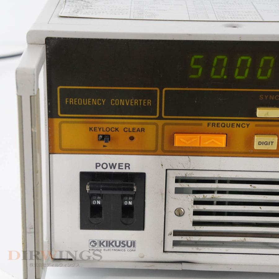 [DW]USED 8日保証 KIKUSUI PCR 500 PCR500 FREQUENCY CONVERTER 周波数コンバーター RC01 ...