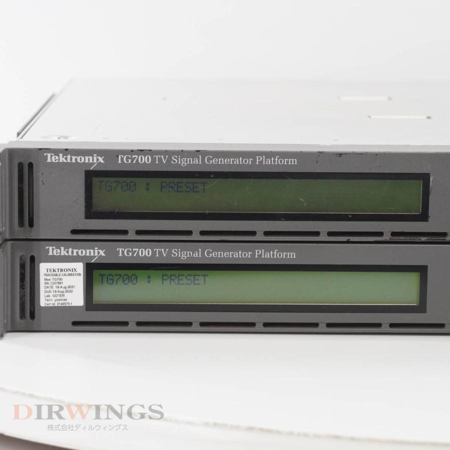 [DW]USED 8日保証 2台セット Tektronix TG700 TV Signal Generator Platform TV信号 ...