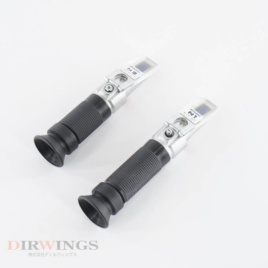 [DW]USED 8日保証 セット ATAGO N1 N2 HAND REFRACTOMETER 手持ち屈折計 取扱説明書 [05749 ...