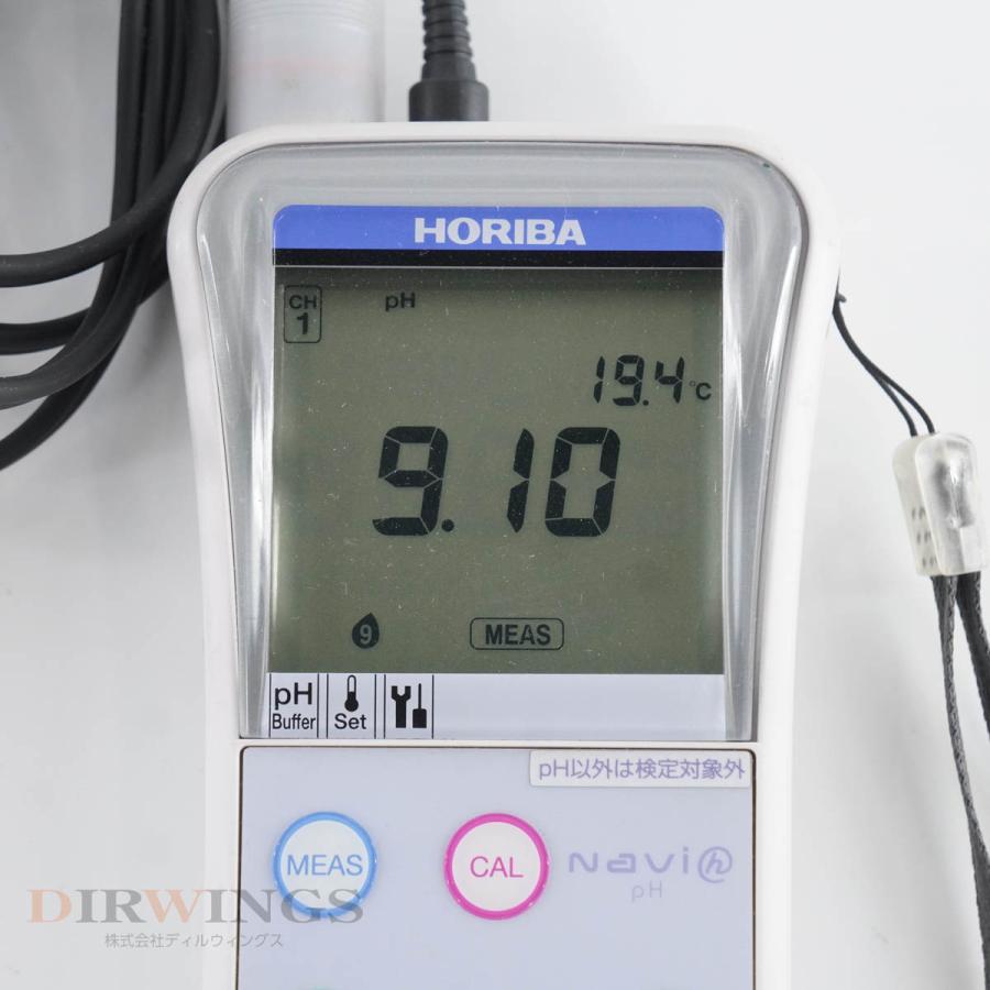 [DW]USED 8日保証 HORIBA D-51 Navi pH METER pHメーター pH計 ガラス電極式水素イオン濃度指示計 取扱説明書 [05749-0014] : 05749 ...