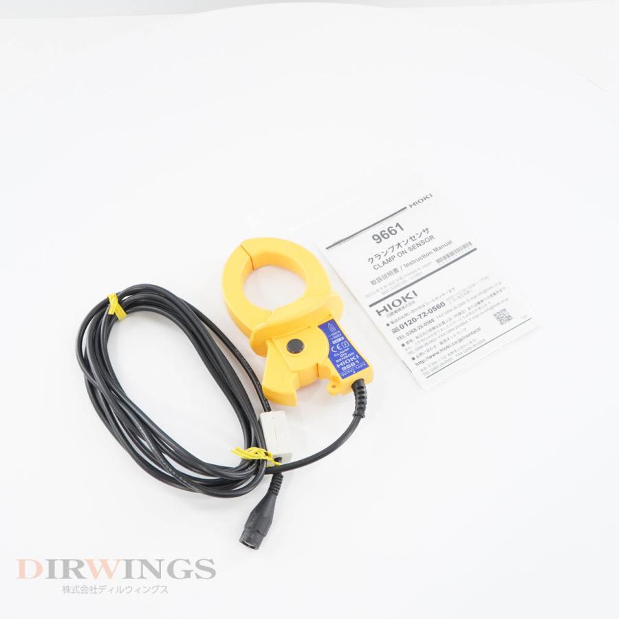[DW]USED 8日保証 09/2023CAL HIOKI 9661 CLAMP ON SENSOR クランプオンセンサー 取扱説明書 ...