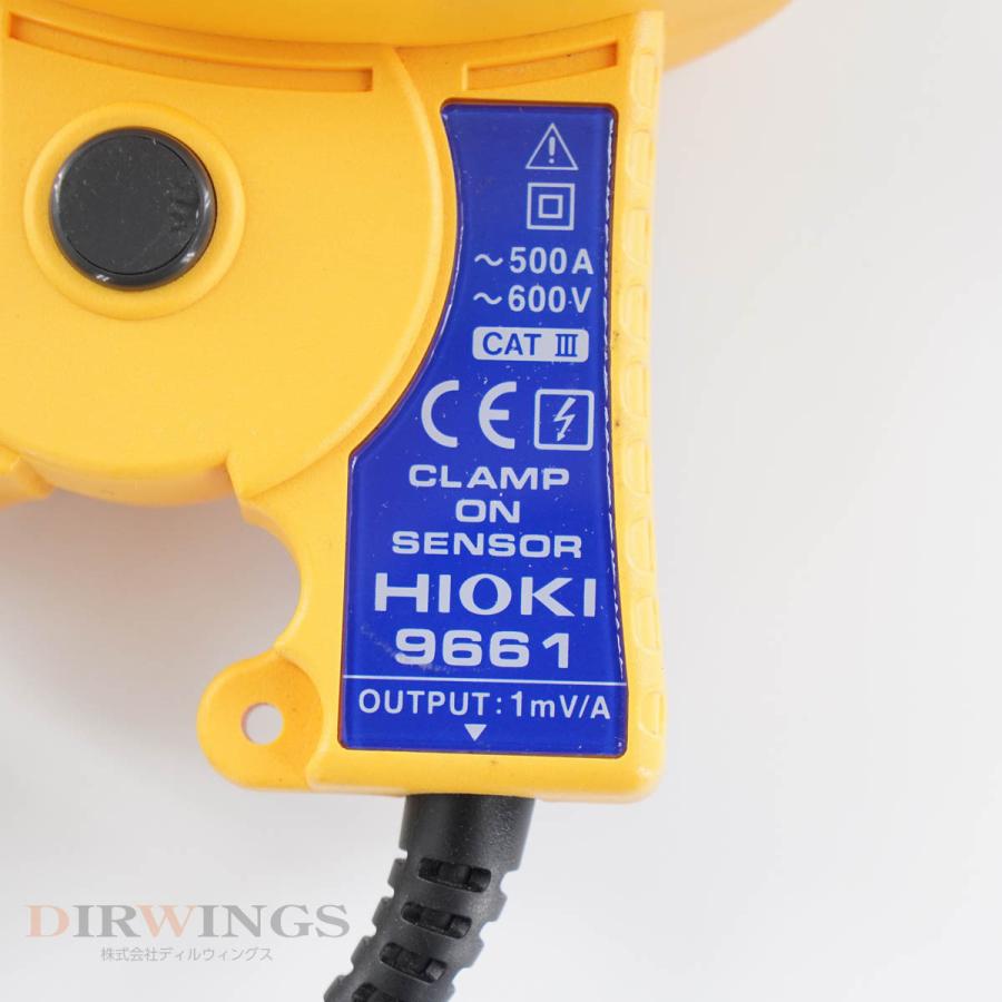 [DW]USED 8日保証 09/2023CAL HIOKI 9661 CLAMP ON SENSOR クランプオンセンサー 取扱説明書 ...