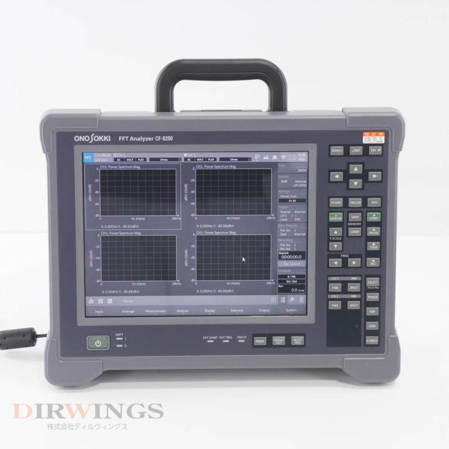 [DW]USED 8日保証 03/2023CAL ONO SOKKI CF-9200 CF-9000Series FFT Analyzer FFTアナライザー OPT CF-0971 AC ...