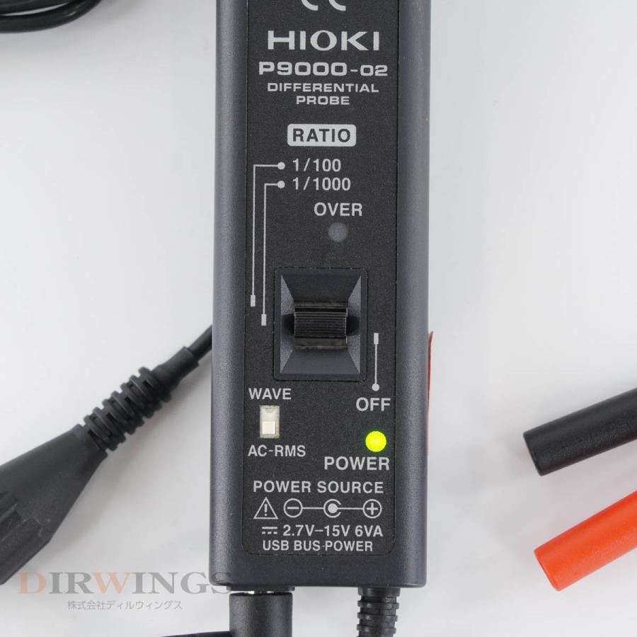 [DW]USED 8日保証 校正2024年月まで有効 HIOKI P9000-02 DIFFERENTIAL PROBE 差動プローブ AC ...