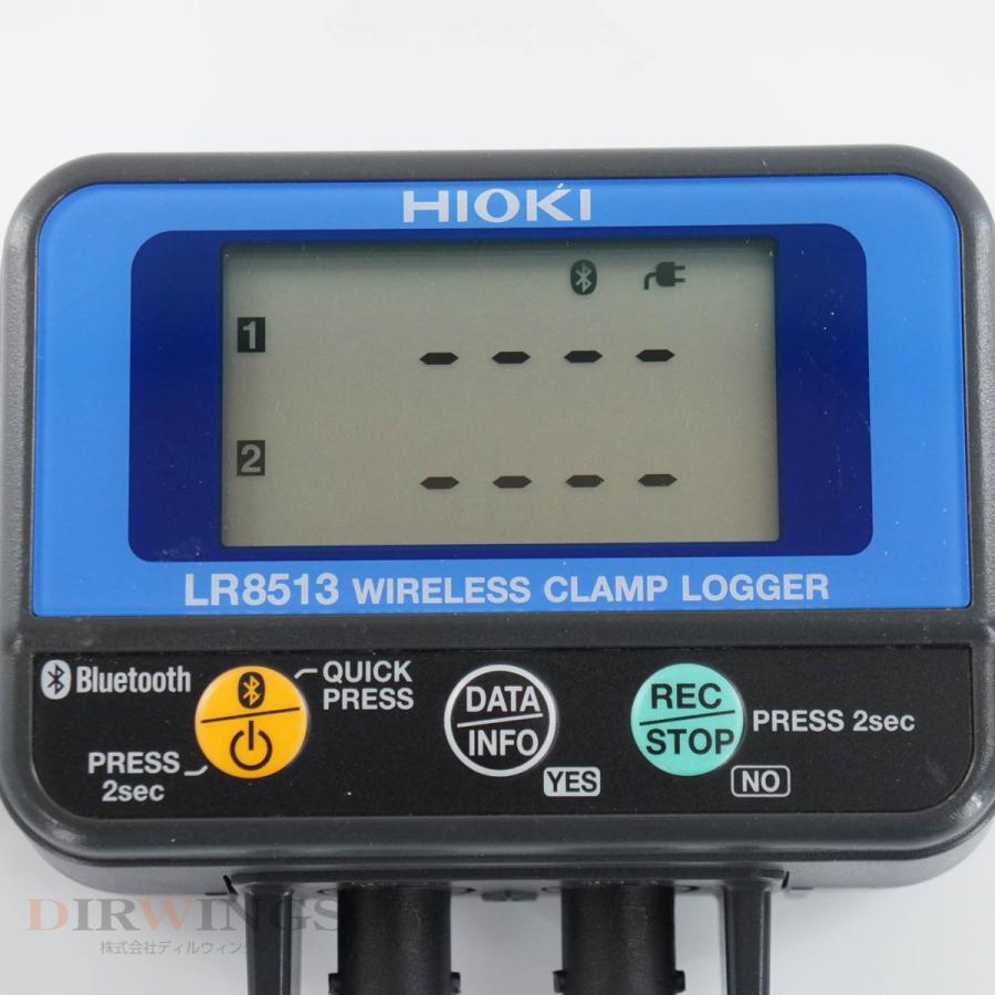 [DW]USED 8日保証 校正2024年9月まで有効 HIOKI LR8513 WIRELESS CLAMP LOGGER ワイヤレスクランプロガー ACアダプター 電...[05768 ...