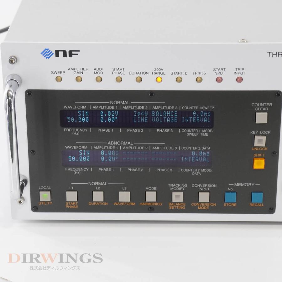 [DW]USED 8日保証 校正2024年12月まで有効 NF TG1703 THREE-PHASE SIGNAL GENERATOR 三相 ...