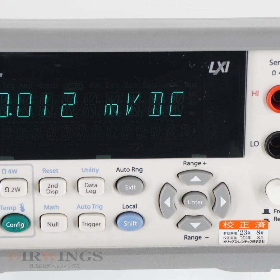[DW]USED 8日保証 08/2022CAL Agilent 34410A LXI 6 1/2 Digit Multimeter デジタル ...