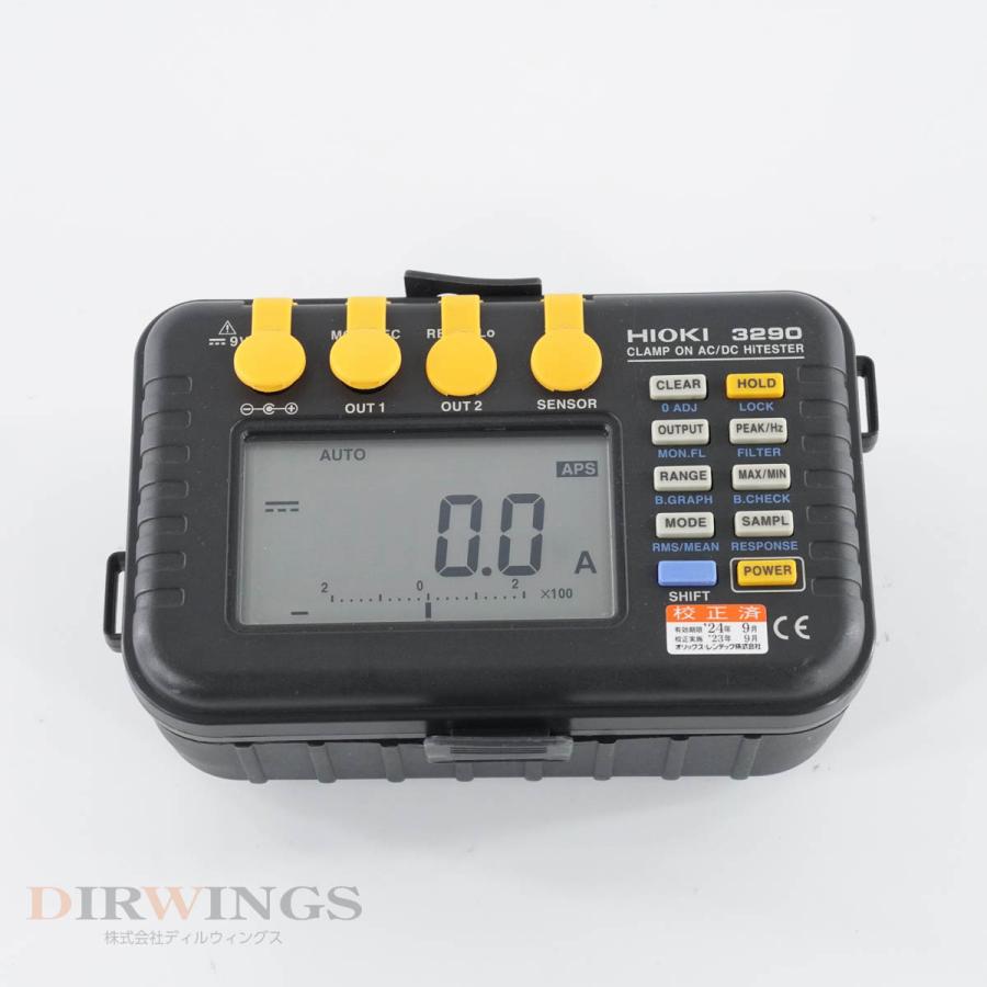 [DW]USED 8日保証 校正2024年9月まで有効 HIOKI 3290 CLAMP ON AC/DC HiTESTER クランプオンハイ ...
