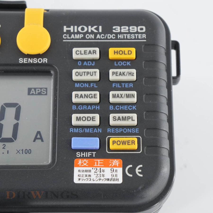 [DW]USED 8日保証 校正2024年9月まで有効 HIOKI 3290 CLAMP ON AC/DC HiTESTER クランプオンハイ ...
