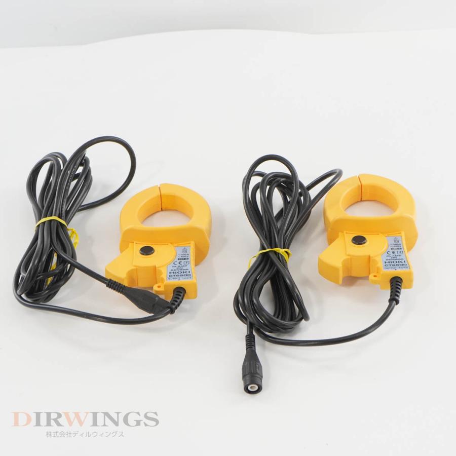 [DW]USED 8日保証 2個セット 07/2023CAL HIOKI CT6500 CLAMP ON SENSOR クランプオンセンサー クランプオンセンサ ~500A ~6 ...