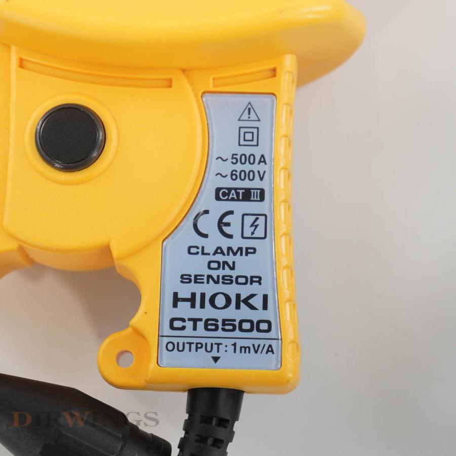 [DW]USED 8日保証 2個セット 07/2023CAL HIOKI CT6500 CLAMP ON SENSOR クランプオンセンサー クランプオンセンサ ~500A ~6 ...