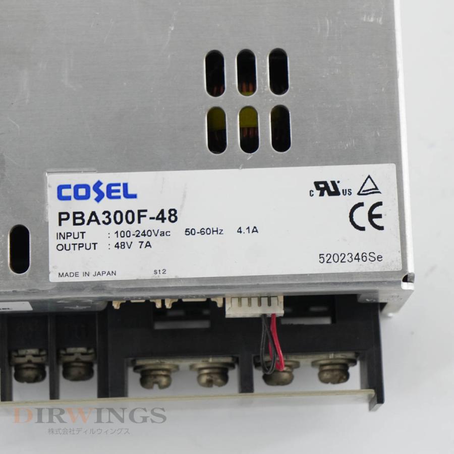 [PG]USED 8日保証 2台入荷 COSEL PBA300F-48 スイッチング電源 100-240Vac 50-60Hz 4.1A ...