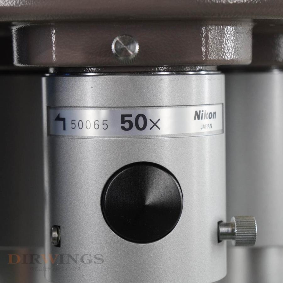 [DW]USED 8日保証 NIKON V-12B V-12BSC PROFILE PROJECTOR 万能投影機 対物レンズ 20× 50× ...